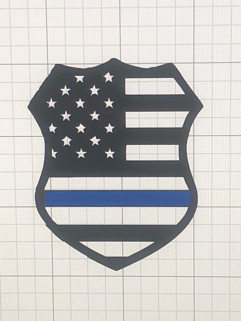 Thin Blue Line Decals - Etsy