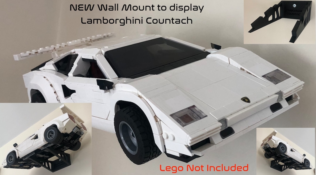 Wall Mount to Display LEGO ICONS Lamborghini Countach 5000 ...