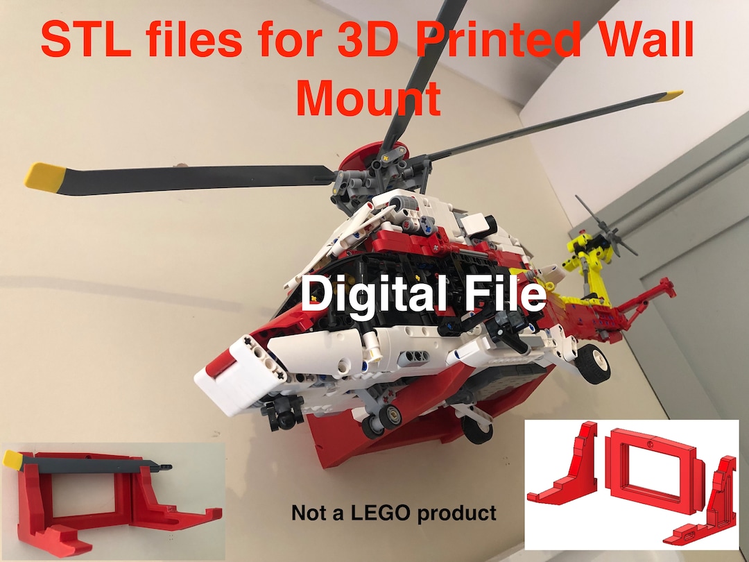 STL Files to 3D Print Wall Mount to Display H175 Model - Etsy