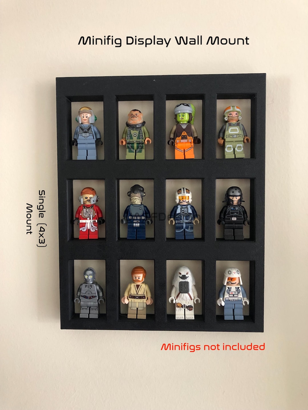 Wall Mounted Minifig Display Frame - Etsy