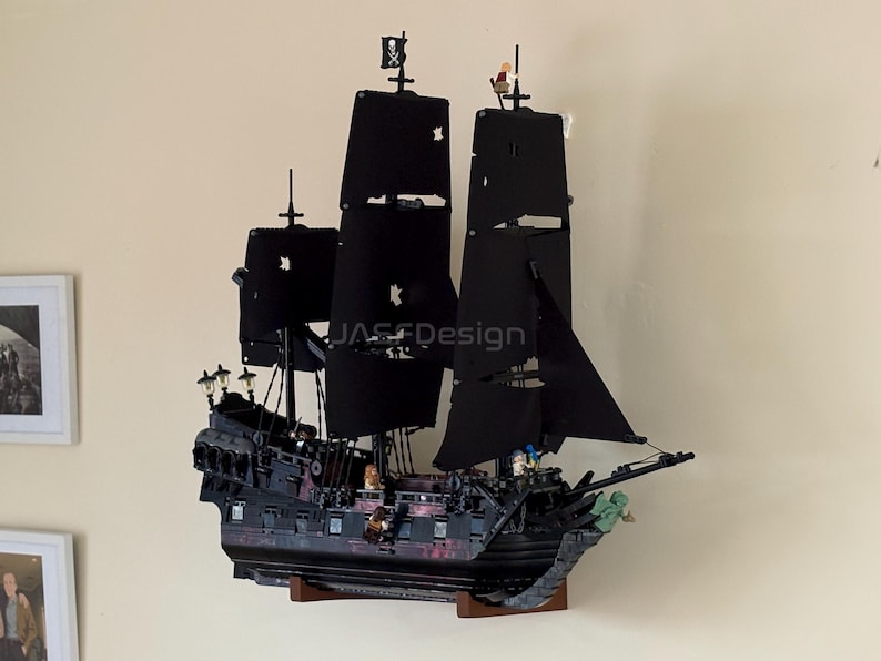 Wall Mount Lego Captain Jack Sparrow's Pirate Ship (10365) the Black ...