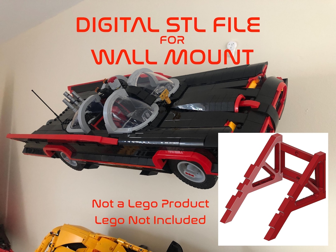 STL FILE for Wall Mount to Display Lego Classic TV Series Batmobile - Etsy