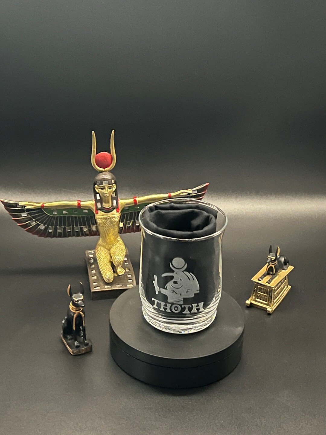 Thoth - Egyptian Gods & Goddesses Collection Engraved Candle Holder - Etsy