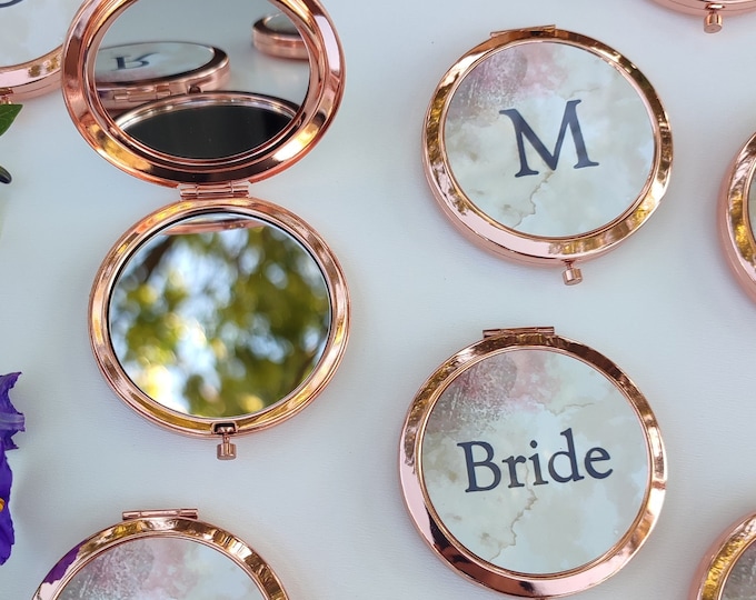 Personalized Compact Mirror, Mirror Compact, Pocket Mirror, Name Pocket ...
