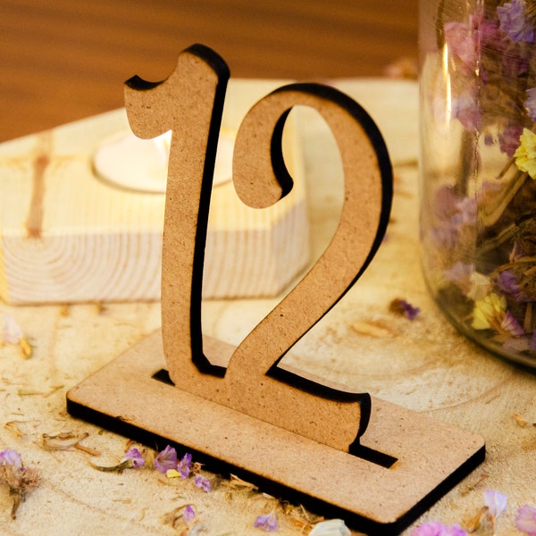Wood Table Numbers - Etsy