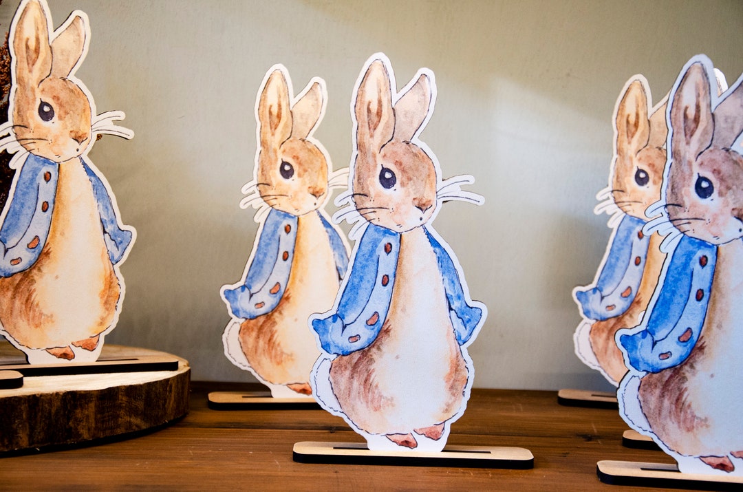 Peter Rabbit Figure | Wooden Peter Rabbit Table Decor | Peter Rabbit ...