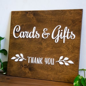 Cards and Gifts Sign | Rustic Wedding Sign | Wooden Wedding Signs - Etsy