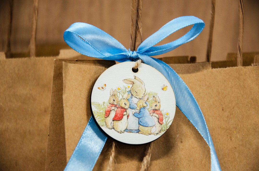 Peter Rabbit Favor Tags - Beatrix Potter Gift Tags - Set of 10 Wooden ...