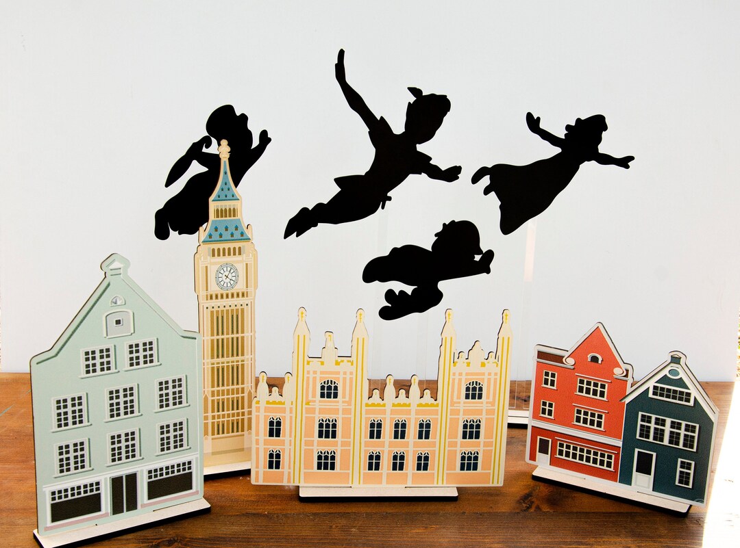 Peter Pan Cutout Decorations | Peter Pan Centerpieces | Neverland Birthday Theme - Etsy