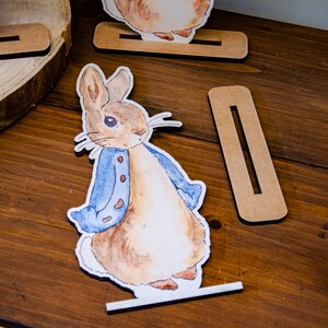 Peter Rabbit Figure | Wooden Peter Rabbit Table Decor | Peter Rabbit ...