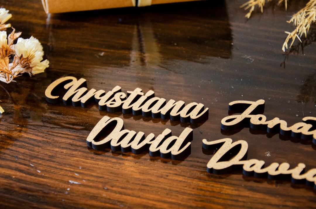 Wooden Name Place Setting | Wedding Place Cards | Wedding Name Cards ...