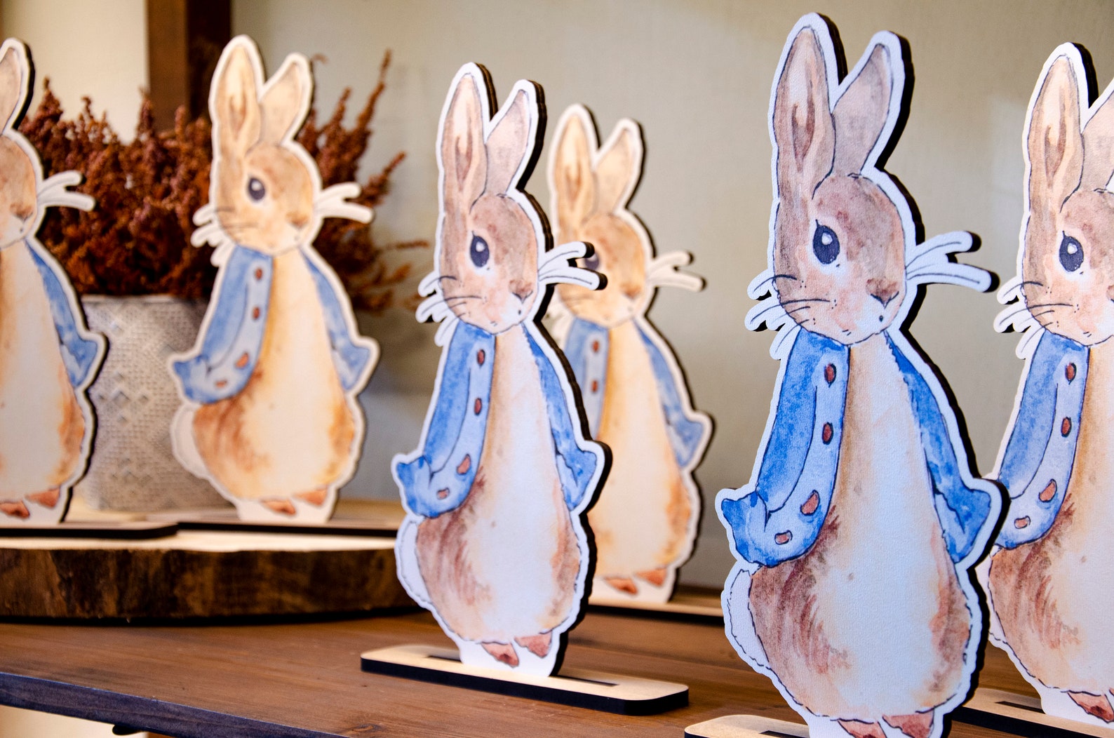 Peter Rabbit Figure | Wooden Peter Rabbit Table Decor | Peter Rabbit ...