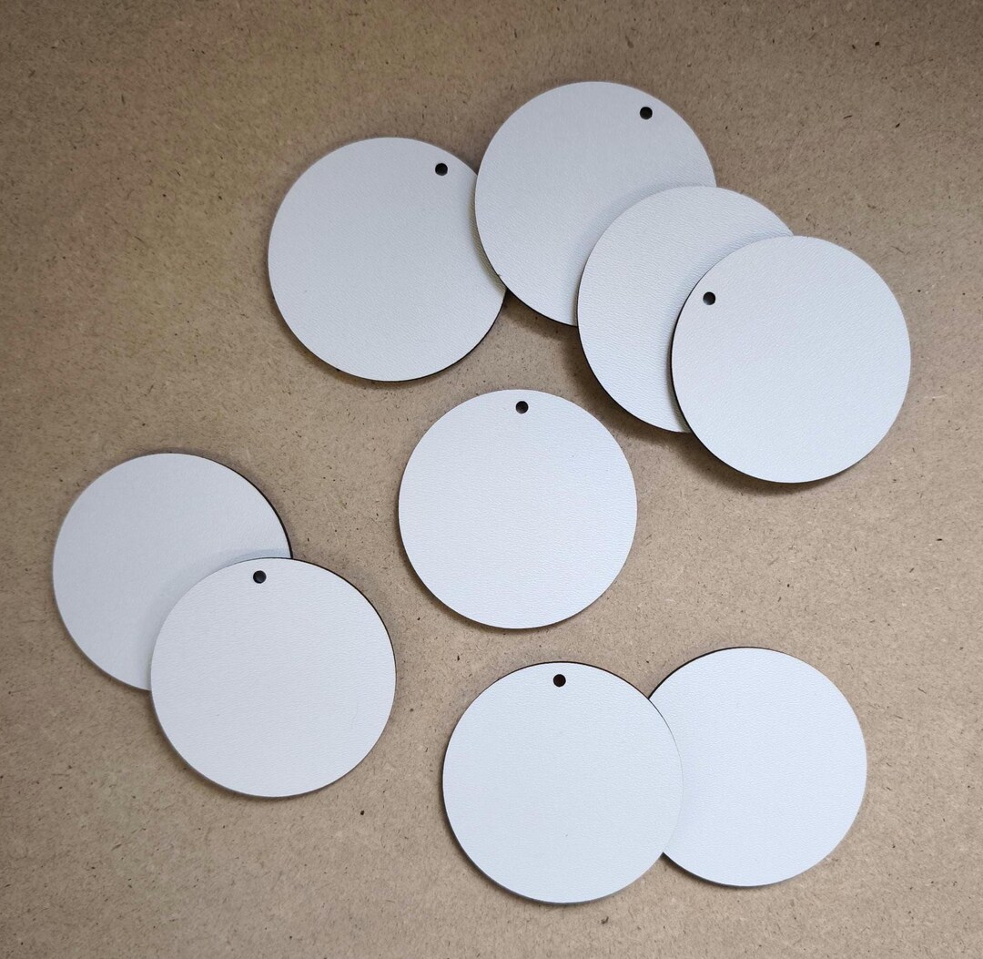 Pack of 10 Wood Blanks for Sublimation Print | Wood Round Blanks ...