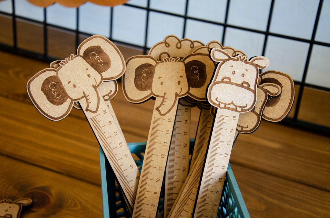 Children Ruler - Bookmark Animal Themed, Donkey, Lion, Elephant Student ...