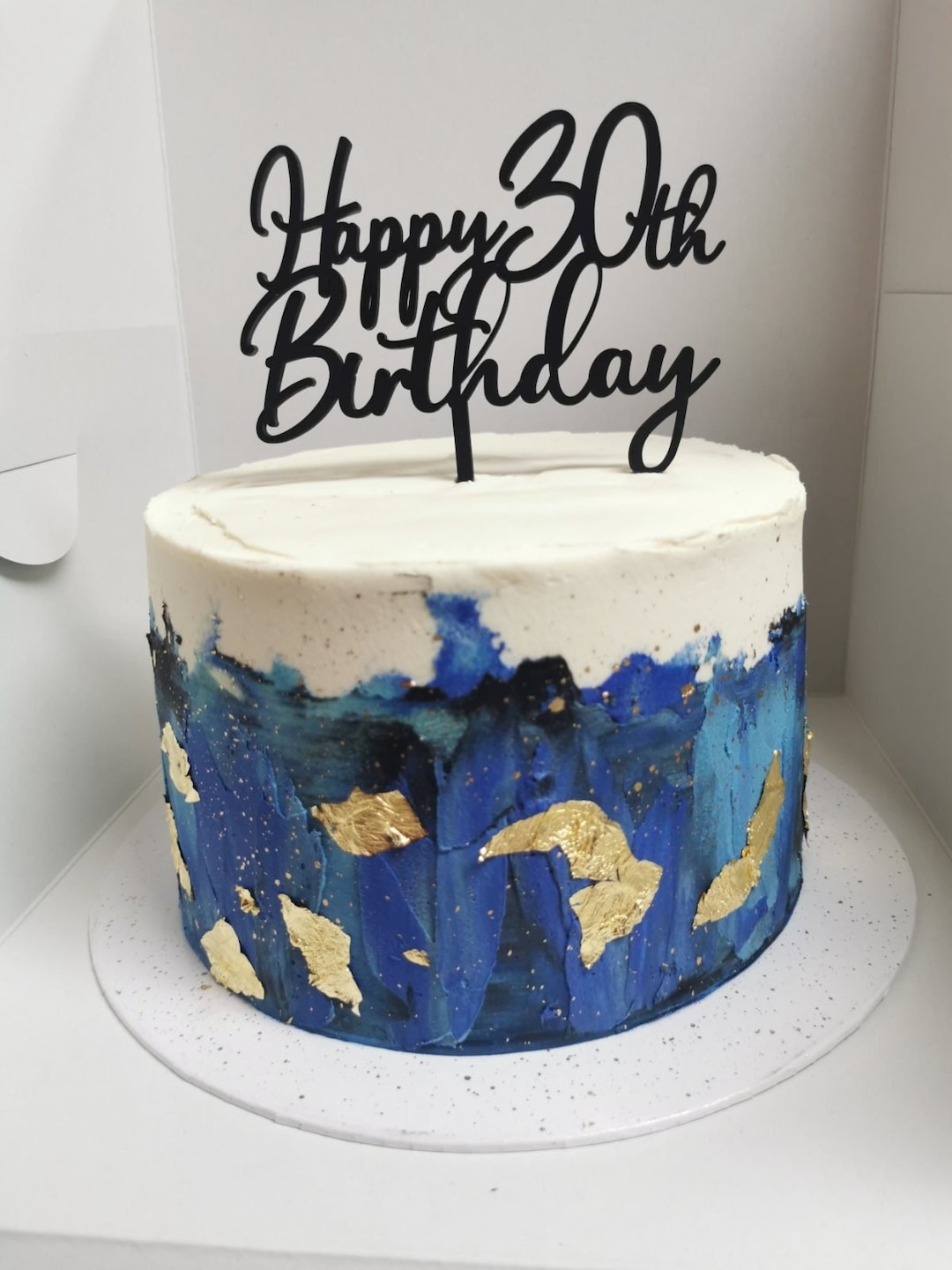 Choose Age and Color Topper | Happy 30th Birthday | Birthday Topper ...