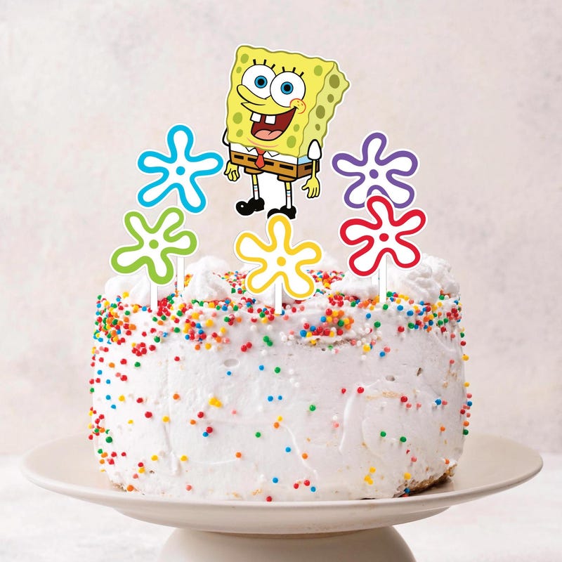 Spongebob Cake Topper - Etsy