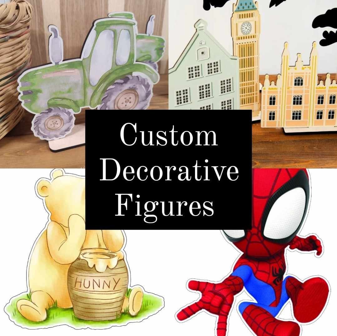 Party Character Cutouts | Pack of 10 Decorative Figures With Your Theme ...