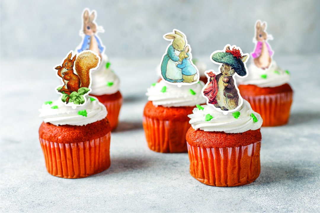 Mini Cake Toppers Peter Rabbit and Friends | Party Supplies for Peter ...