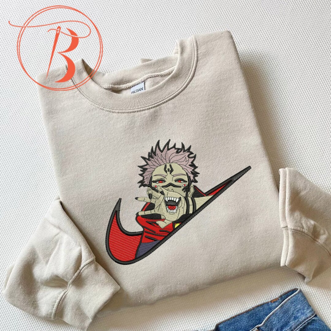 Sukuna Hand Sign Jujutsu Kaisen Embroidered Sweatshirt - Etsy Australia