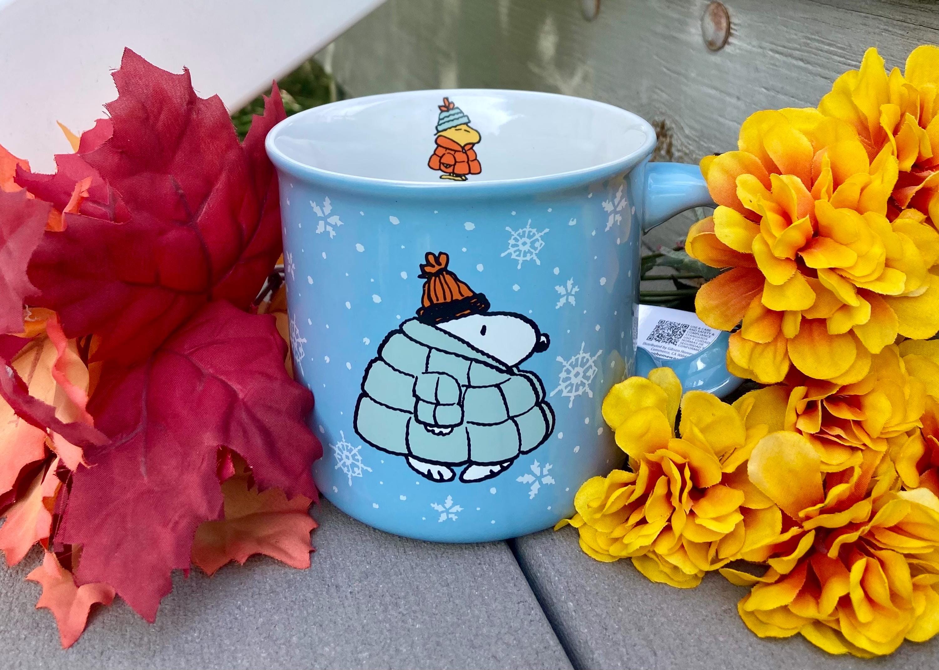 Adorable Puffer Jacket Snoopy Peanuts Christmas Mug Coffee Mug Tea Mug ...