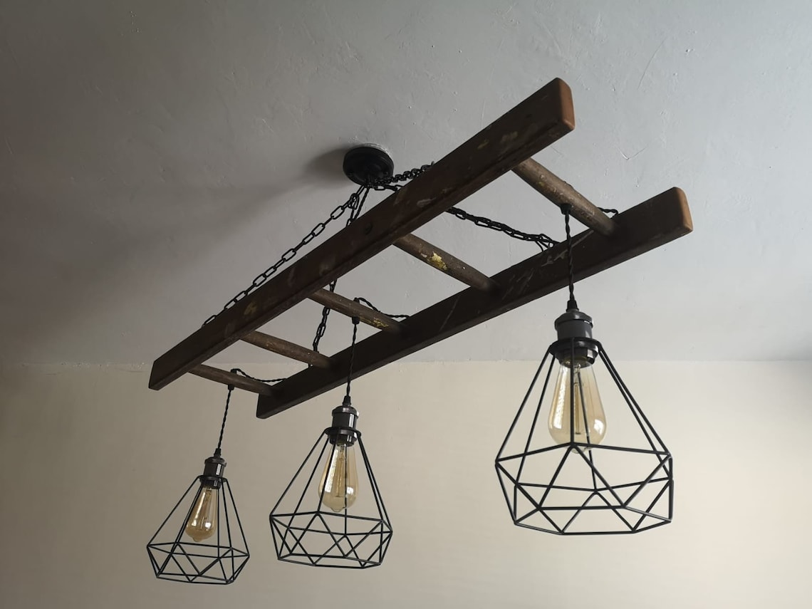 The Ladder Light Industrial Ceiling Light | Etsy