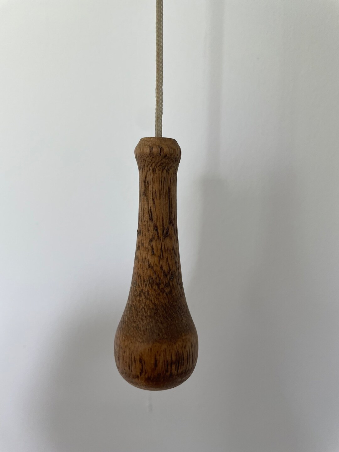 The Teardrop. Hand Turned Wooden Light Pull - Etsy UK