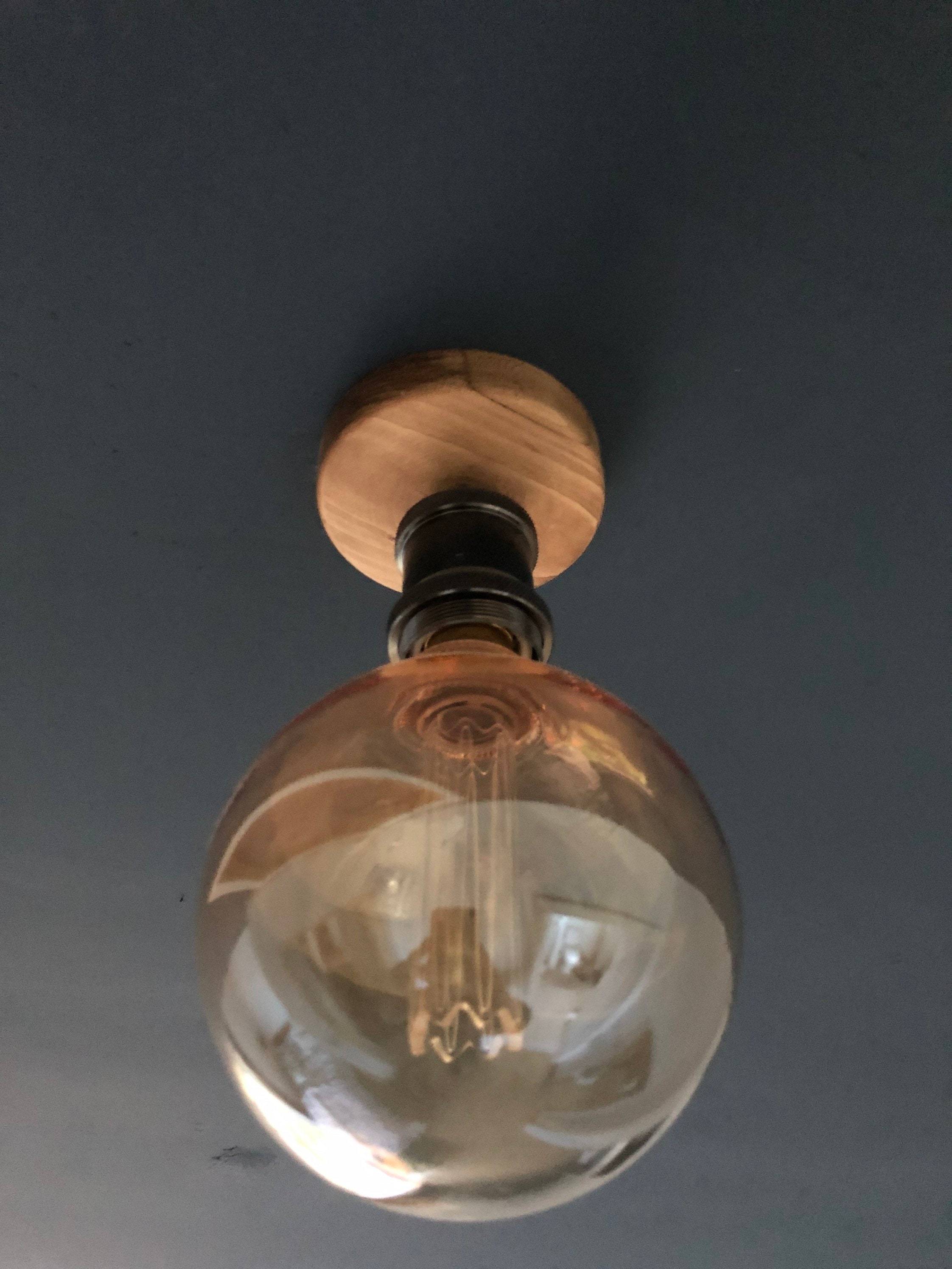 Wooden Rose Light Fitting - Etsy UK