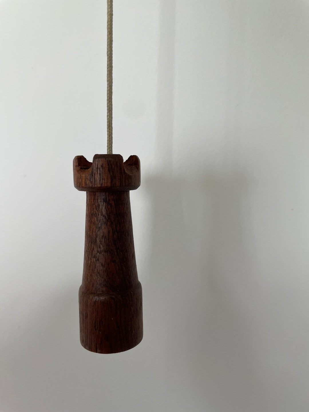 The Rook. Hand Turned Wooden Light Pull - Etsy UK