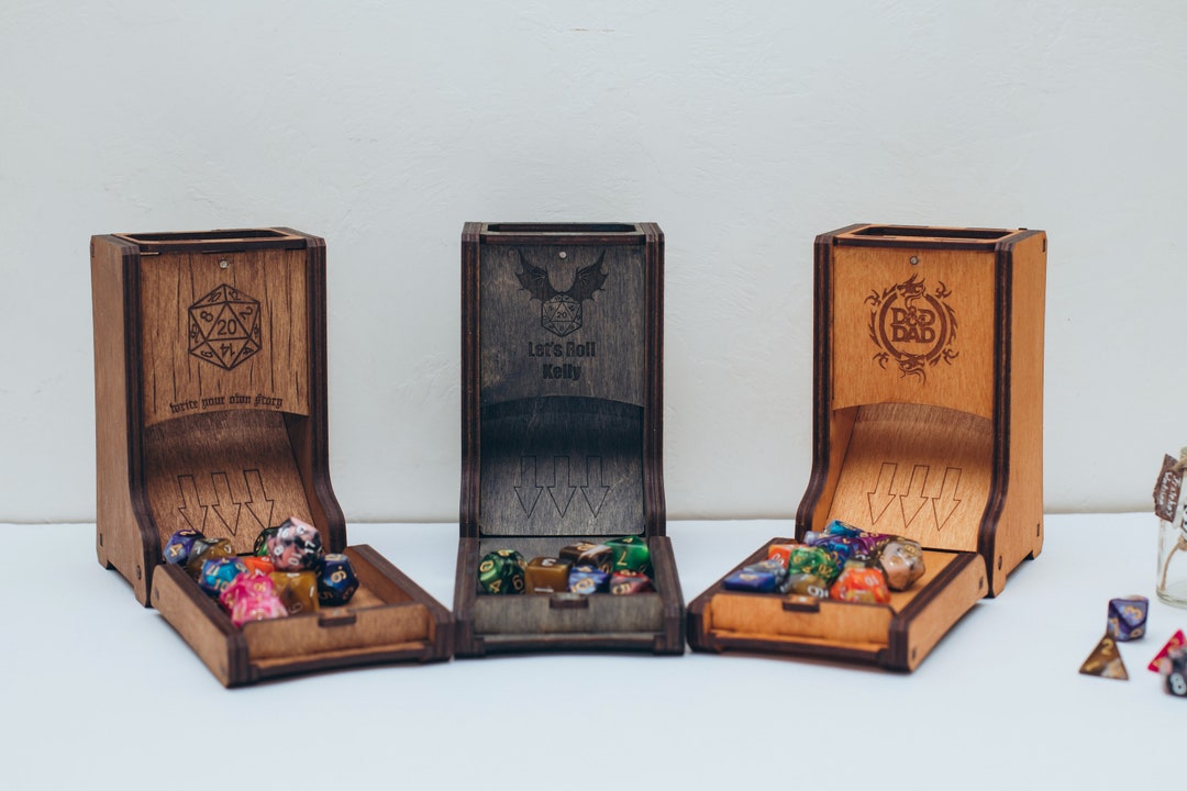 Dice Tower Custom Dice Tower Dnd Group Gift - Etsy