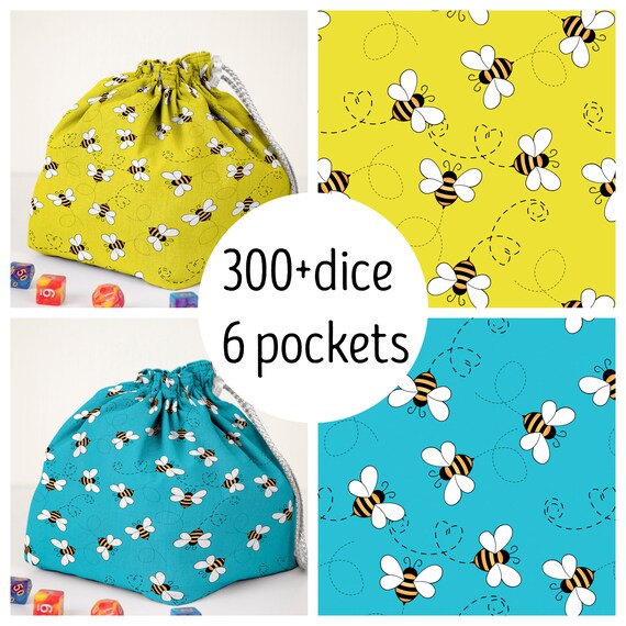 Hello bees Dice bag Dnd gifts Critical role bag Toys & Games Games ...