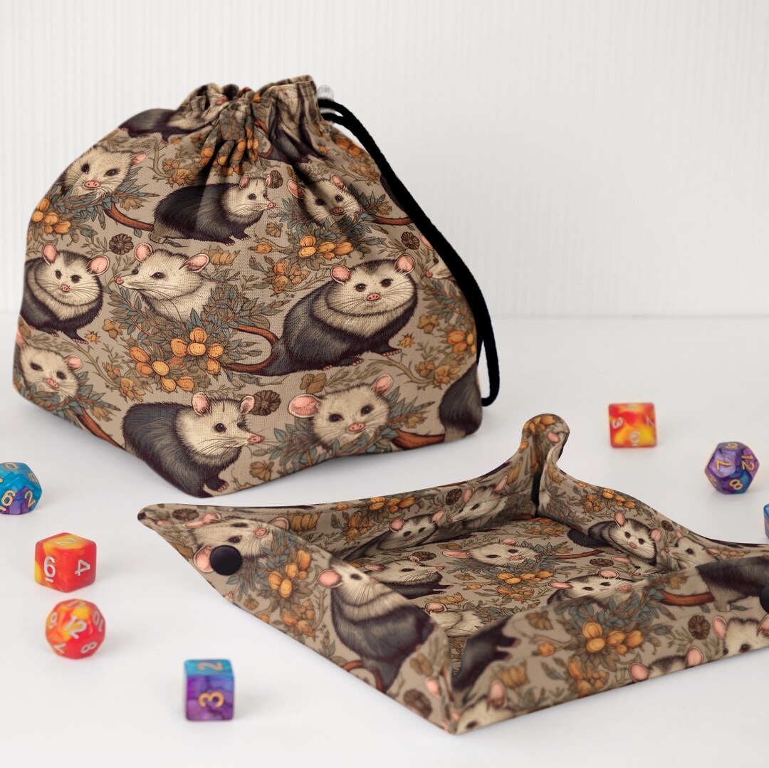 Possum Dice Bag Tray Dnd Dice Bag Opossum Dnd Gifts - Etsy
