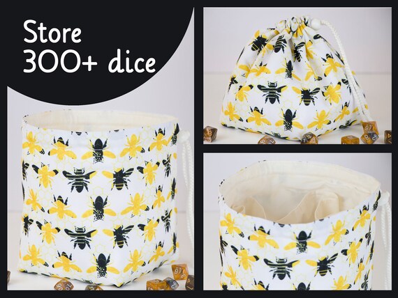 Hello bees Dice bag Dnd gifts Critical role bag Toys & Games Games ...