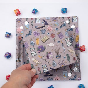 Witch Dice Bag Occult Dice Tray Dnd Gifts - Etsy