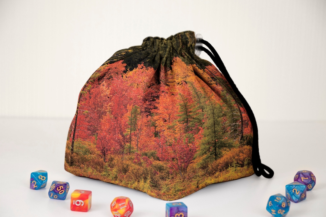 Dnd Dice Bag Druid, Six Pockets Dnd Dice Bag, Dnd Pouch for 300 Dice ...