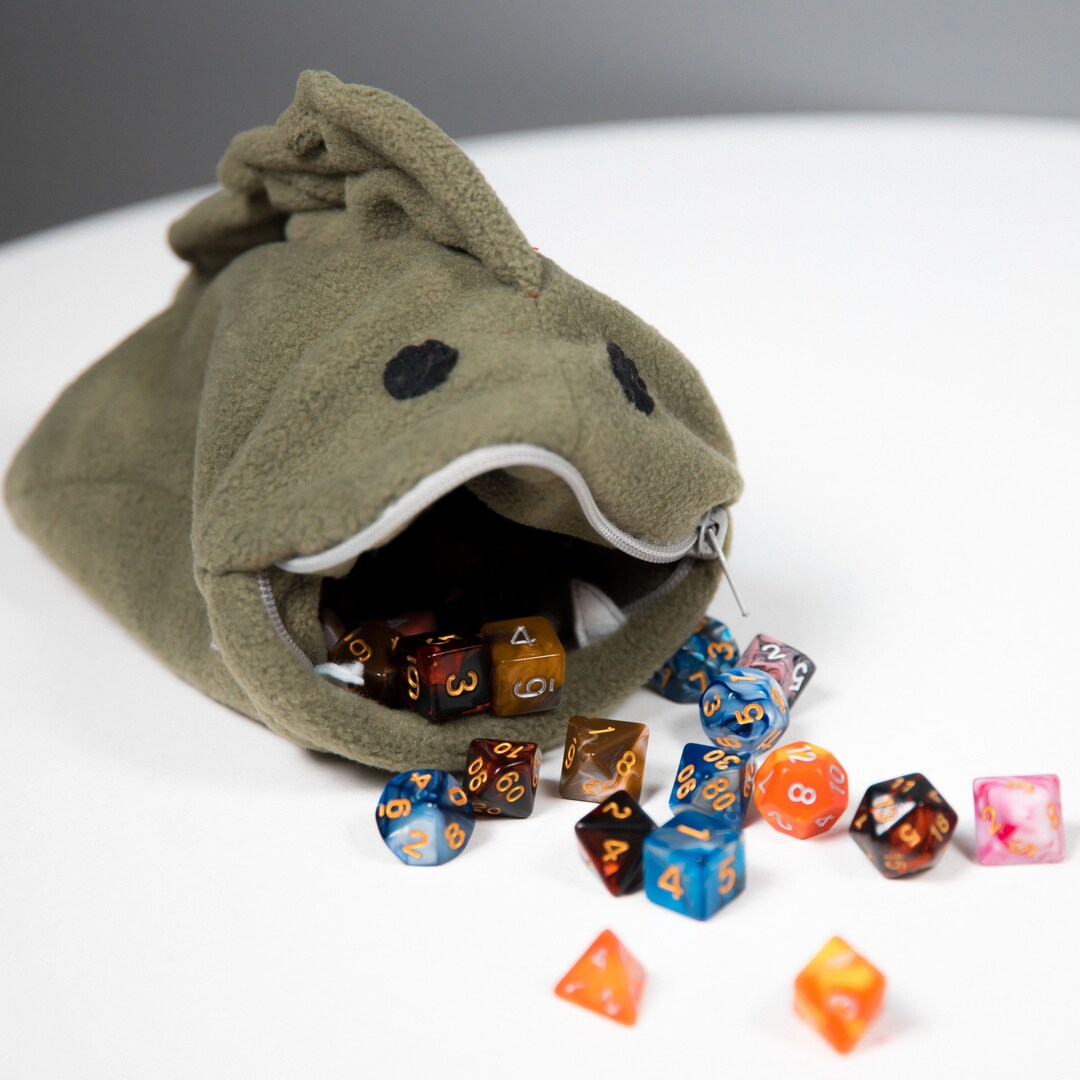 Cute Fish Monster Dice Bag for Dnd Players – Large Plush RPG Dice Pouch ...