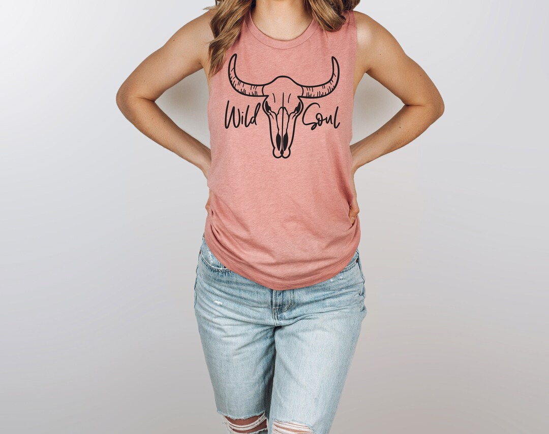 Western Wild Soul Women's Muscle Tank, Women's Western Tank Top, Cute ...