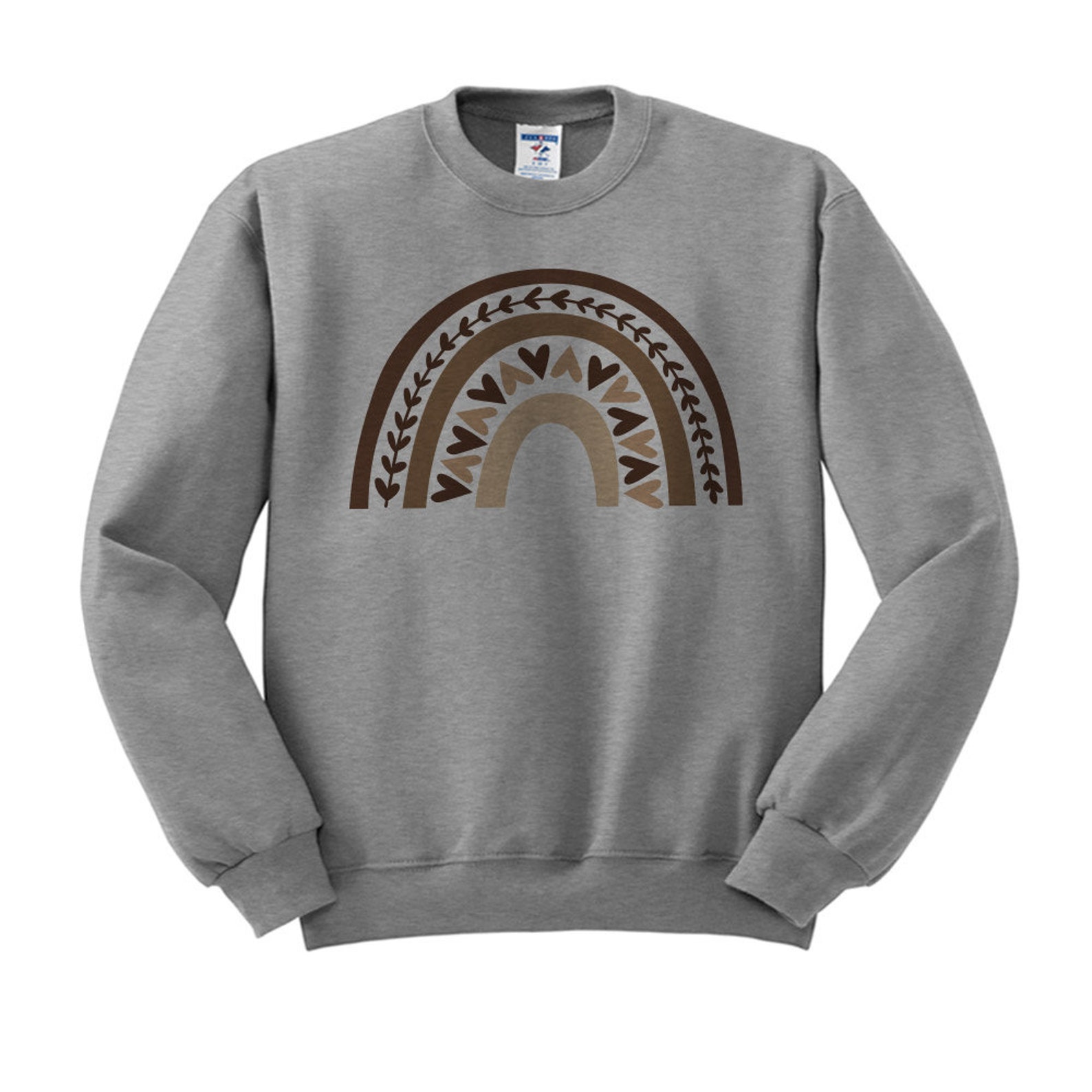 Skin Tone Rainbow Unisex Crewneck Sweatshirt Racial Equality - Etsy