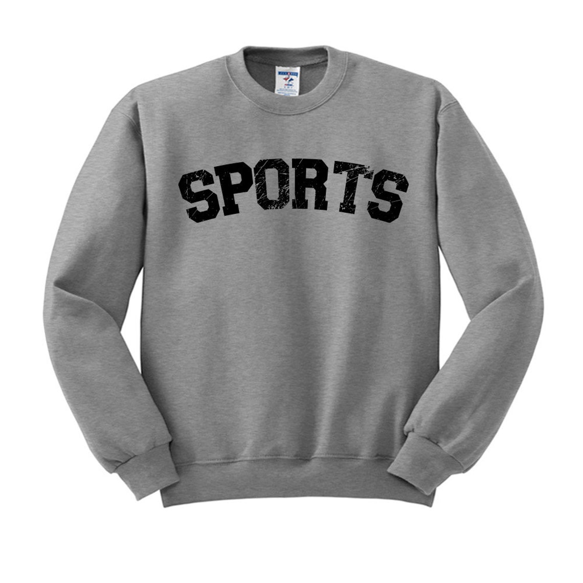 Sports College Style Crewneck Sweatshirt: Comfy Cotton-blend - Etsy