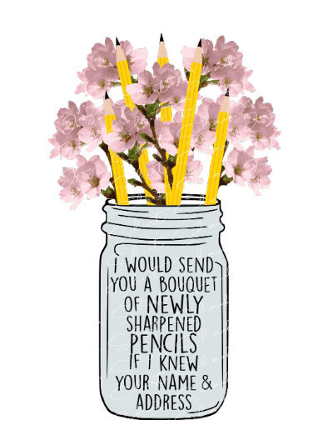 Large Bouquet Of Freshly Sharpened Pencils Youve Got Mail Etsy