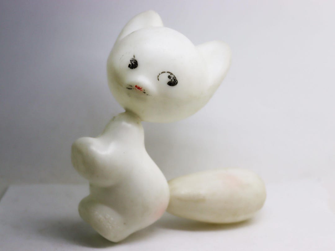Vintage Plastic Toy Cat, Kitten, Kitty, Kit, Soviet Toy, Vintage Toy ...