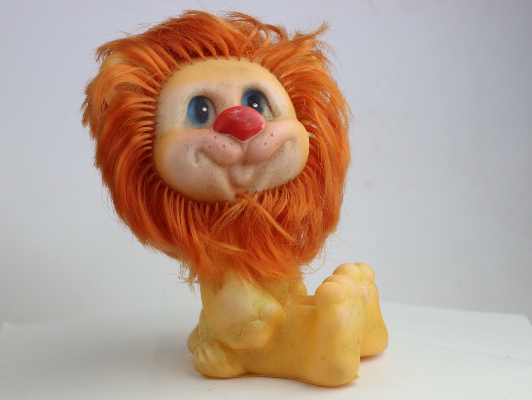 Vintage Rubber Sunny Lion Toy, Soviet Toy, Vintage Cartoon, Ussr Toy ...