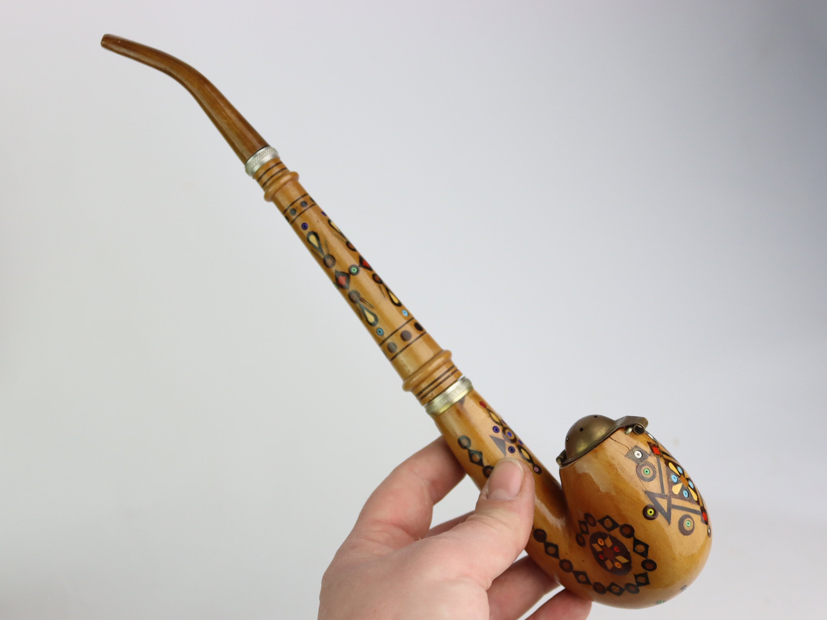 Big Vintage Wooden Smoking Pipe. Pipe Tobacco. Tobacco. Smoking Tobacco ...