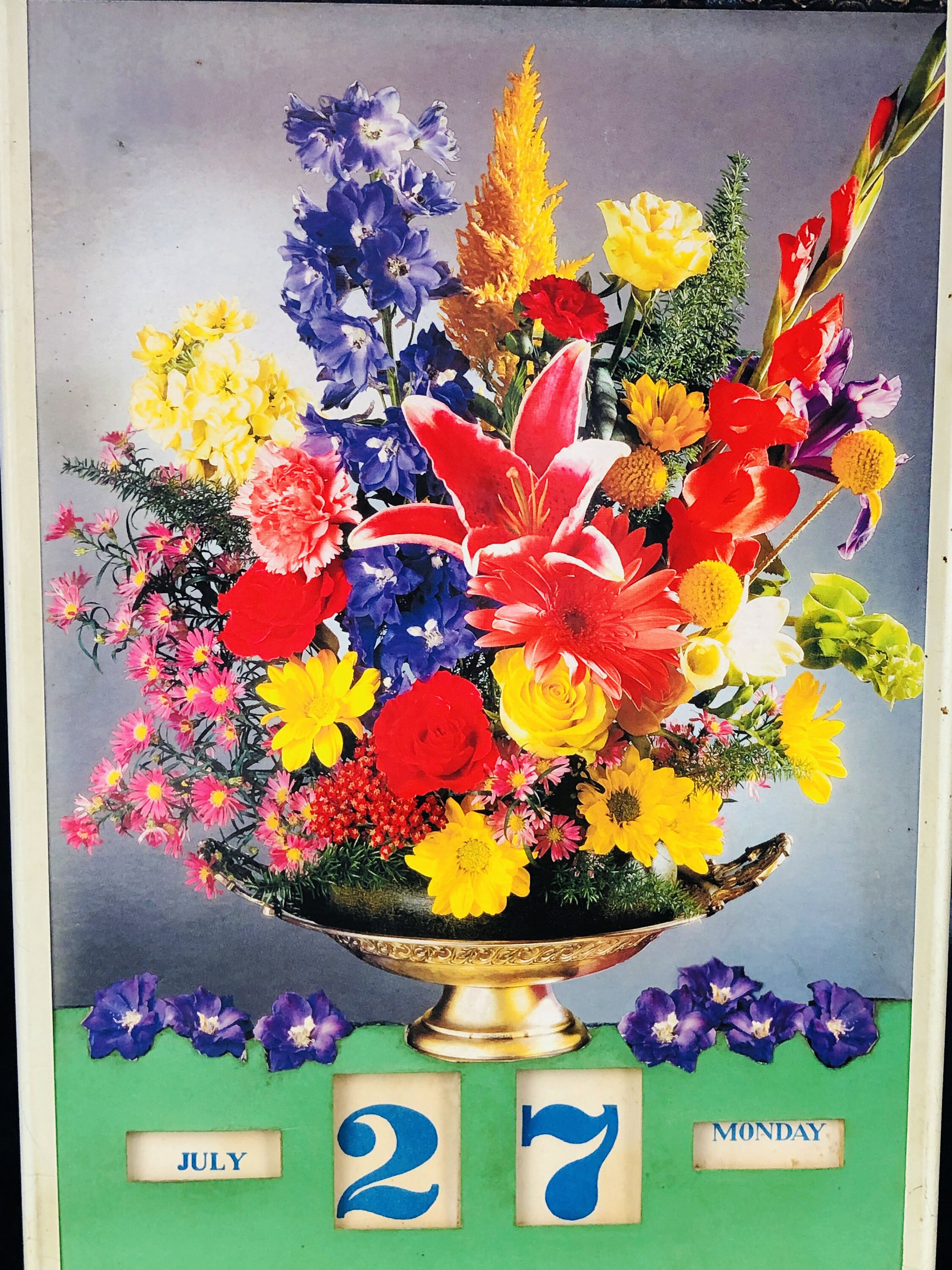 1981 Vintage Wall Perpetual Calendar Gift Idea Vintage | Etsy