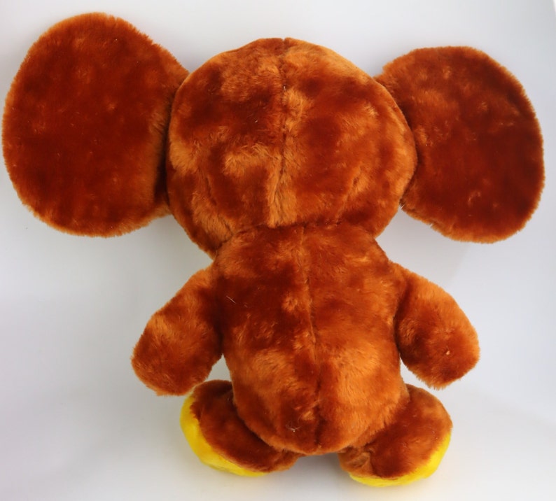 Big Vintage Toy Cheburashka. Soviet Plush Cheburashka. Russia Toy. Old ...