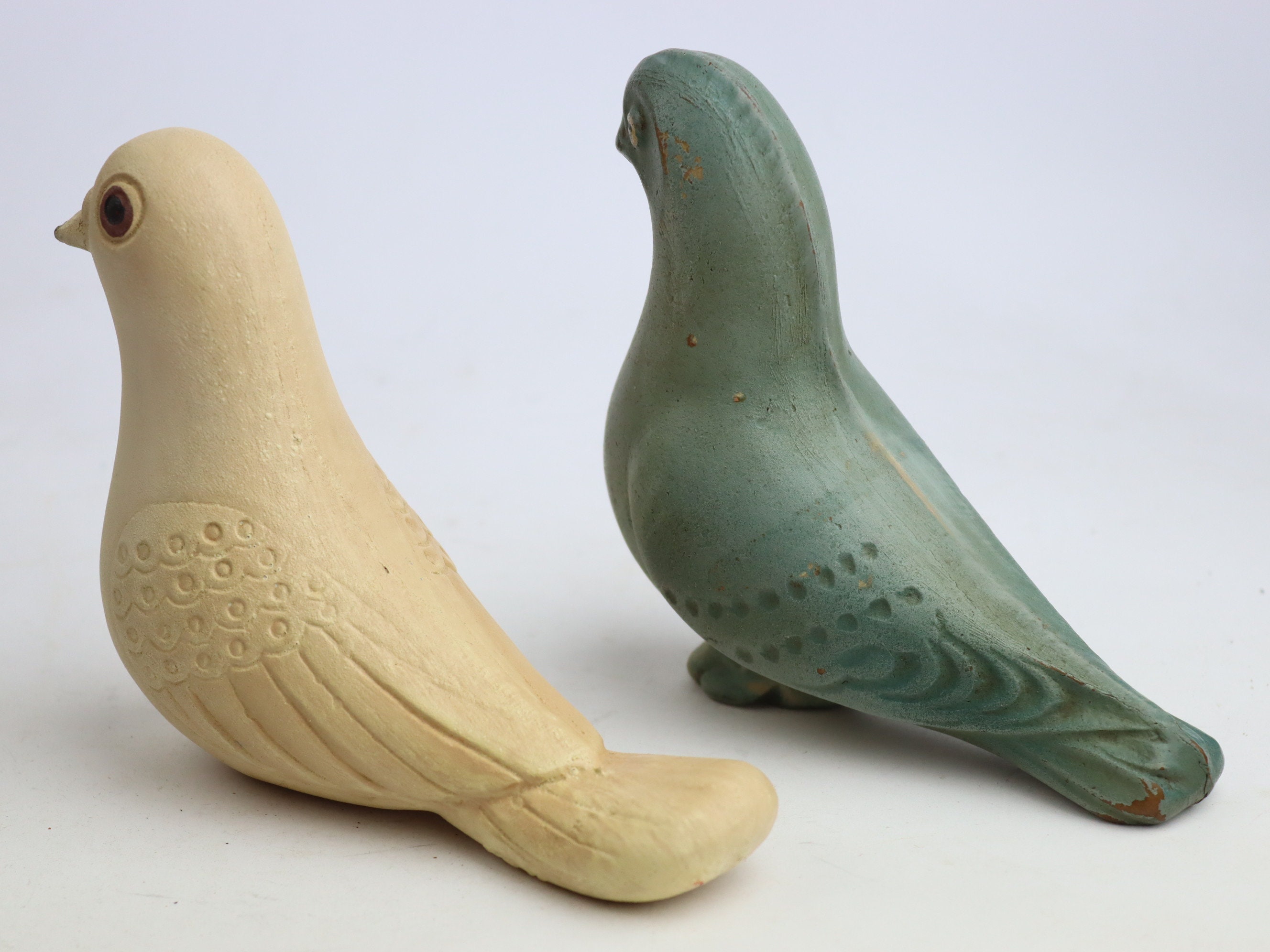 Two Vintage Rubber Pigeons, Soviet Bird, Vintage Dove, Soviet Toy ...
