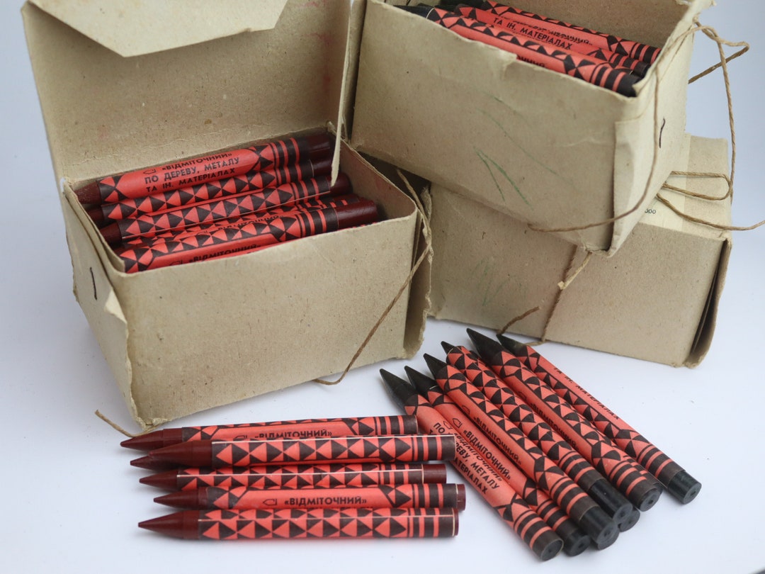 1993 New Vintage Marking Pencil for Metal Wood Cardboard Paper, Soviet ...