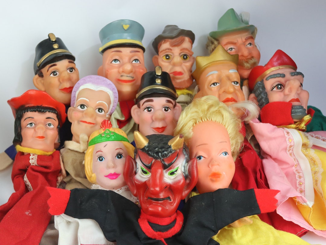 Vintage Hand Puppet Doll, Soviet Glove Doll, Puppet Show, Puppet ...