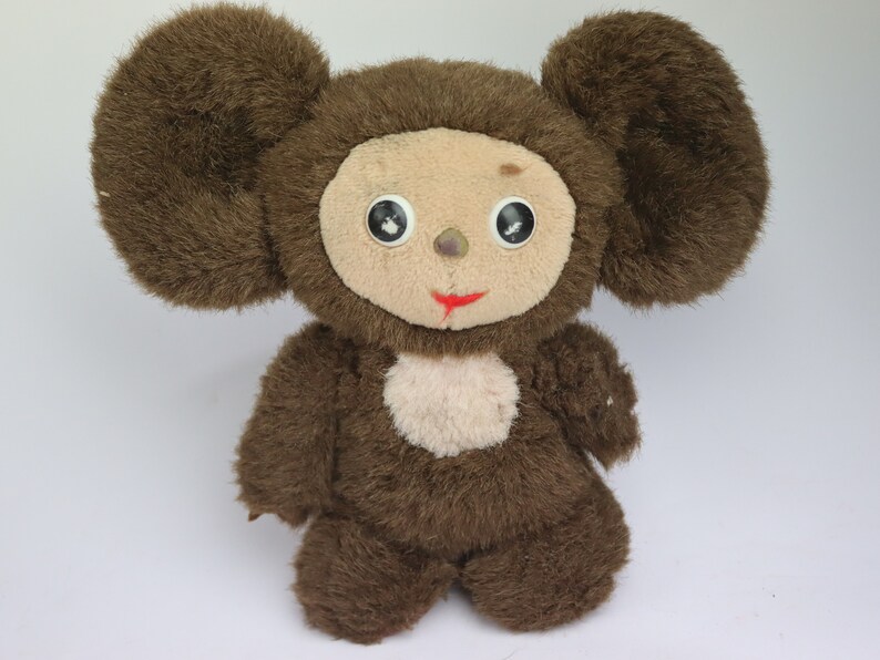 Vintage Soft Toy Cheburashka. Soviet Plush Cheburashka. Russia Toy. Old ...