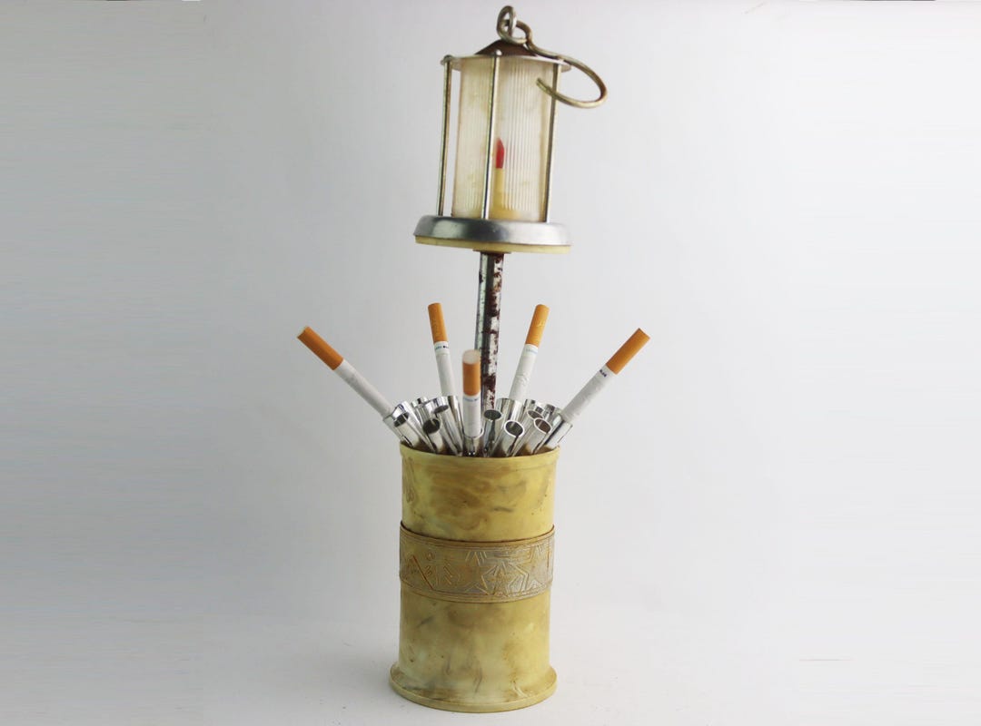 Vintage Cigarette Holder in Hanging Lantern Form , Soviet Desk ...