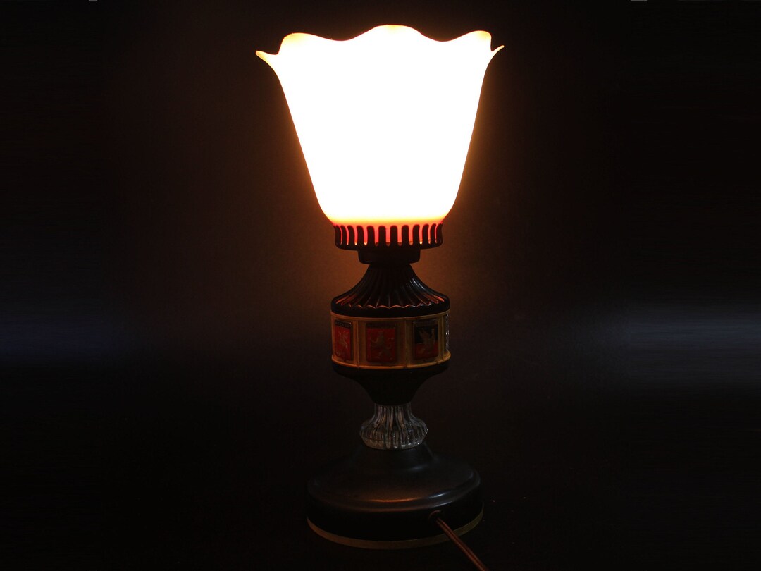 Vintage Lamp Russian Cities, Lily, Water Lily, Desk Lamp, Soviet Lamp ...